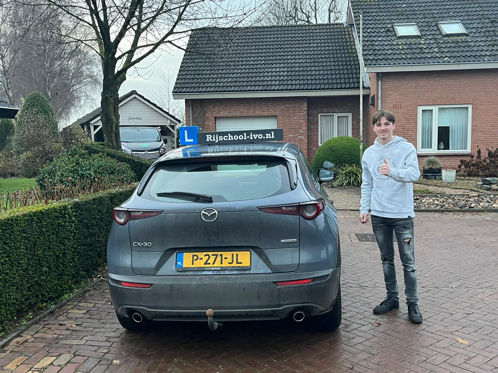 Raff de Groot geslaagd!!! - Rijschool Ivo